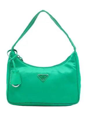 Prada Re-edition 2000 Mini Tessuto Shoulder Bag - Green