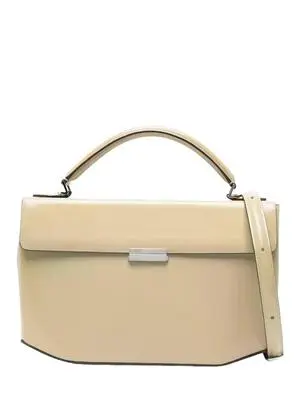 TOTEME Medium Brushed-leather Tote Bag - Neutrals