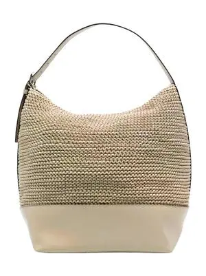 TOTEME Woven Leather Tote Bag - Neutrals