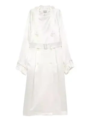 TOTEME Belted Trench Coat - White