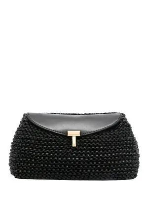 TOTEME Mini Woven Leather Clutch - Black