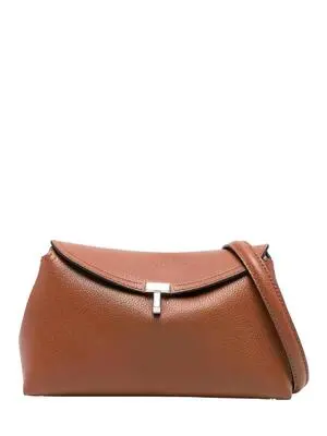 TOTEME Grained-leather Clutch - Brown