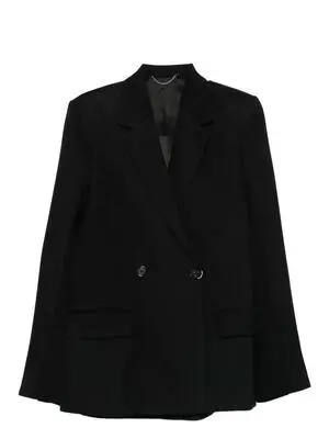 TOTEME Boxy Double-breasted Blazer - Black