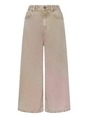 Pinko Logo Embroidered Jeans - Neutrals