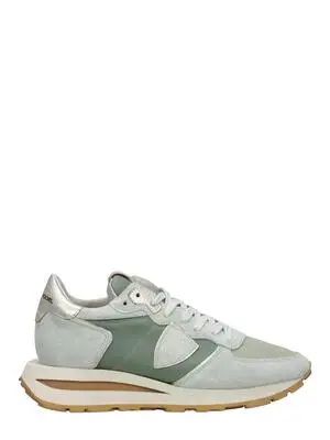 Philippe Model Tropez Haute Panelled Sneakers - Green