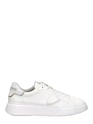 Philippe Model Temple Low Leather Sneakers - White