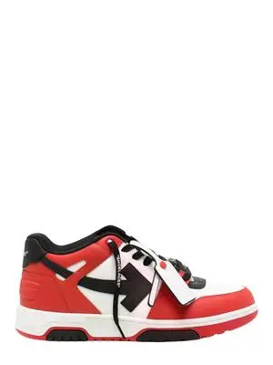 Off-White Off-White Out Of Office Colour-Block Sneakers Red