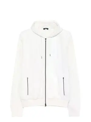 Herno Zip-up Hoodie - White