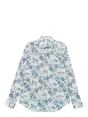 XACUS Floral Print Shirt - White