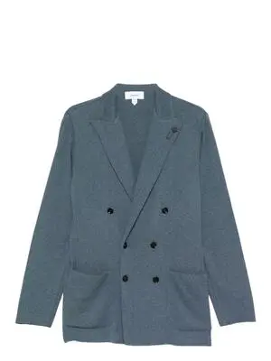 LARDINI Double-breasted Pocket Blazer
