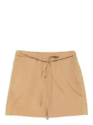 Loulou De Saison Malone Drawstring Pocket Shorts Neutrals