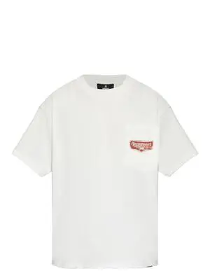 REPRESENT Chest-pocket Graphic-print T-shirt - White