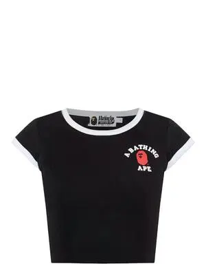 A BATHING APE Graphic Ringer T-shirt - Black