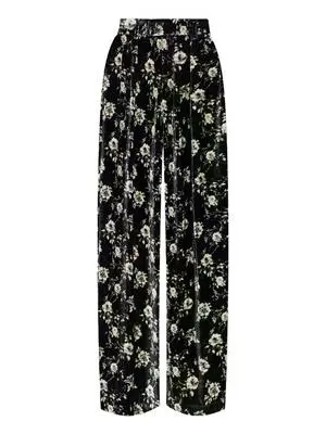 R13 Floral Trousers - Black