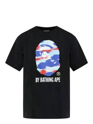 A BATHING APE Printed T-shirt - Black