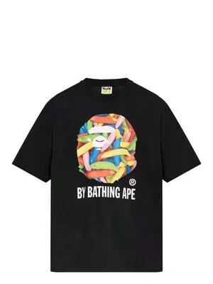 A BATHING APE Printed T-shirt - Black