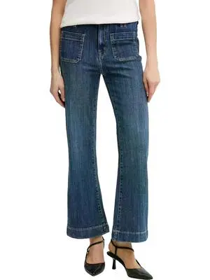 Dkny Belt-loops Flare Jeans - Blue