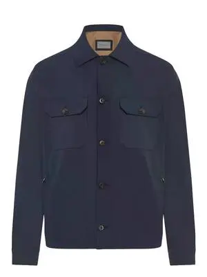 Corneliani Buttoned Flap-pocket Jacket - Blue
