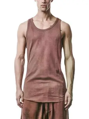 THOM KROM Seam-detail Tank Top - Red