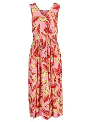 Moschino V-neck Floral-print Dress - Pink