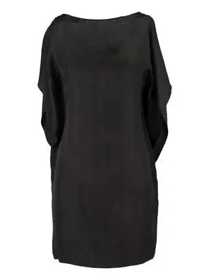 Balenciaga Wing-panel Silk Dress - Black