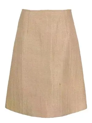 Miu Miu A-line Midi Skirt - Neutrals