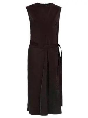 Studio Nicholson Verve Tie Belt Midi Dress - Brown