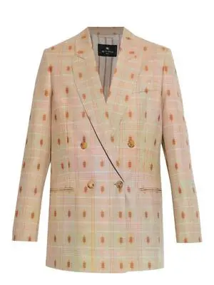 Etro Check-patterned Blazer - Neutrals