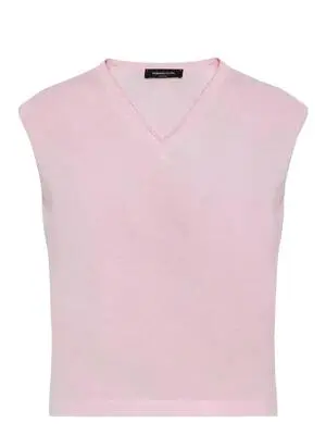 Fabiana Filippi V-neck Knit Top - Pink