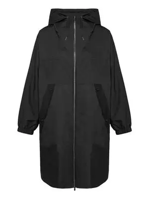 YVES SALOMON Hooded Waterproof Coat - Black