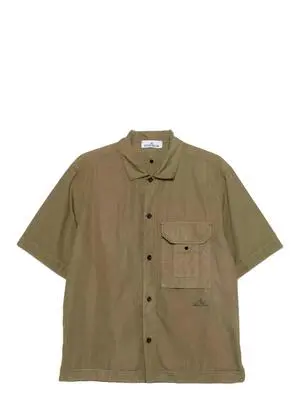 Stone Island Patch-pocket Short-sleeve Shirt - Green