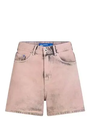 Karl Lagerfeld Five-pocket Denim Shorts - Pink