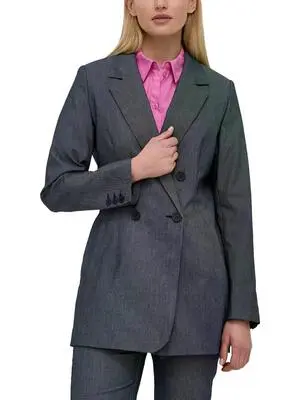 GESTUZ Double-breasted Blazer - Blue