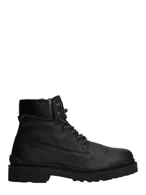 Tommy Hilfiger Cleat Lace-up Boots - Black