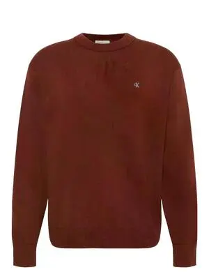 Calvin Klein Embroidered Sweater - Brown
