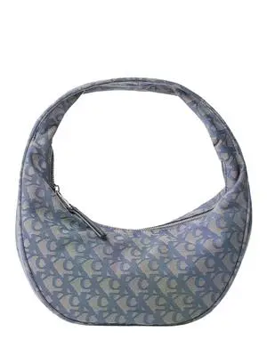 Calvin Klein Patterned Zip Shoulder Bag - Blue