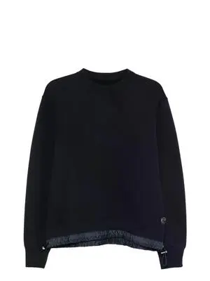 Sacai Drawstring Sweatshirt - Blue