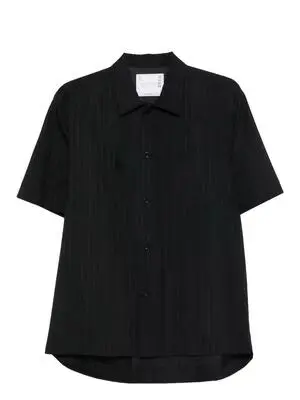 Sacai Pinstripe Shirt - Black