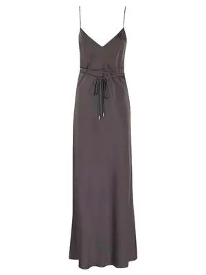 Antonelli Firenze Tie-waist Midi Dress - Purple
