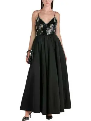 ILTA Grace Sequin Maxi Dress - Black