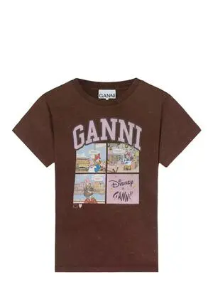 GANNI X Disney Graphic T-shirt - Brown