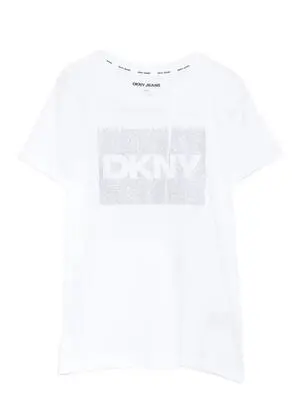 Dkny Rhinestone-detail T-shirt - White