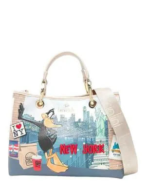 BRACCIALINI Looney Tunes Cartoon Tote Bag - Blue