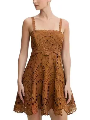 Charo Ruiz Ibiza Zeph Cut-out Dress - Brown