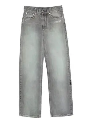 Off-White Buttoned Jeans - Grey