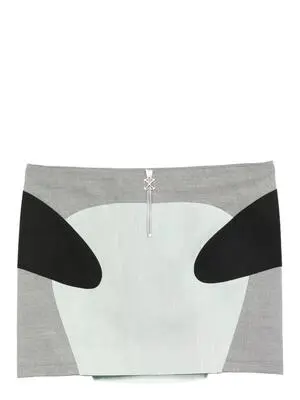 Off-White Zip-fastening Mini Skirt - Grey