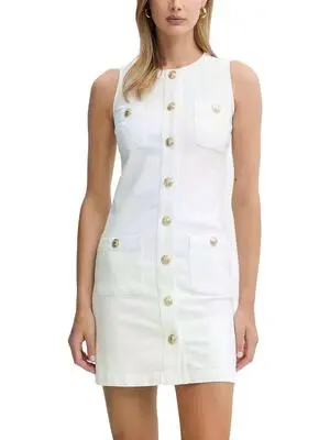 Liu Jo Button-up Mini Dress - White