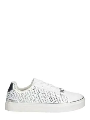 Liu Jo Rhinestone Chain Sneakers - White