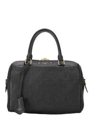 LOUIS VUITTON Monogram Empreinte Speedy Bandouliere 25 - Black