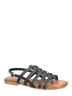 BELLA VITA Cage Sandal - Black Leather